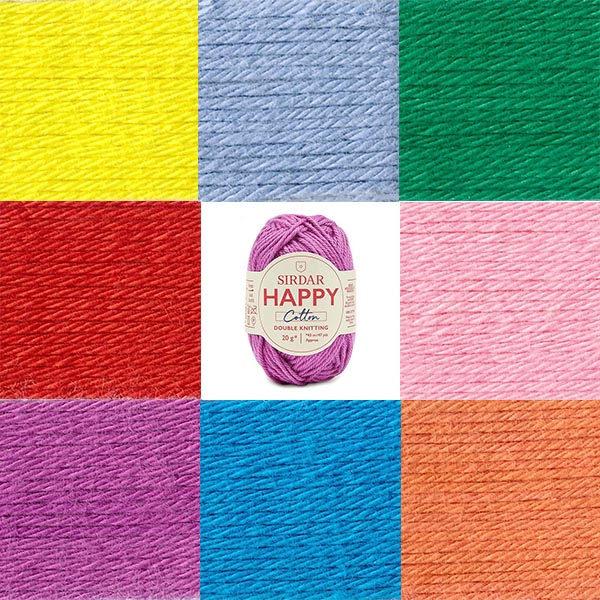 Sirdar Happy Cotton Yarn | 100% Cotton DK Yarn | The Woolery