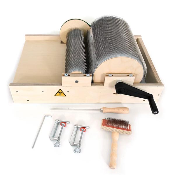 Golden Fleece Wide Drum Carder | The Woolery