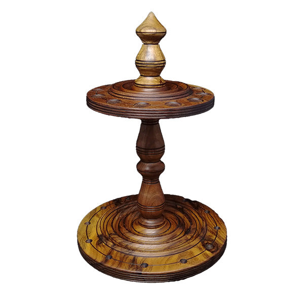 Kravelli 12 Spindle Stand - Walnut | The Woolery