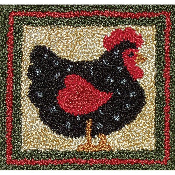 Rachel's of Greenfield Punch Needle Kit - Black Hen