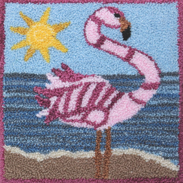 Punch Needle Kit - Felicity Flamingo | The Woolery